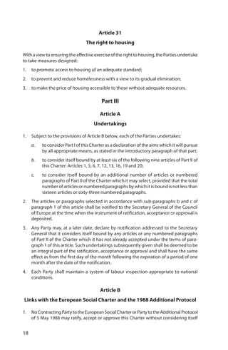 European Social Charter | PDF