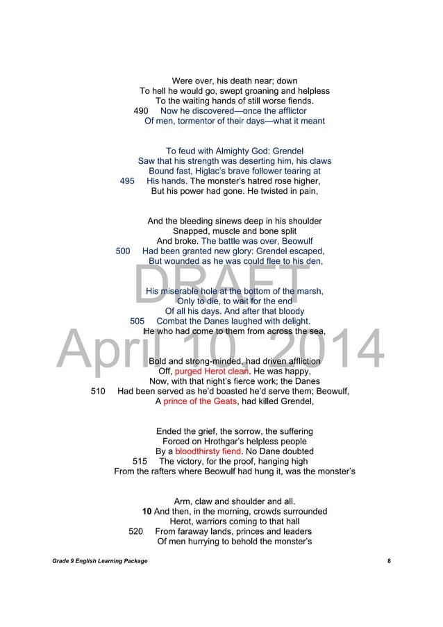 Grade 9 English Module | PDF