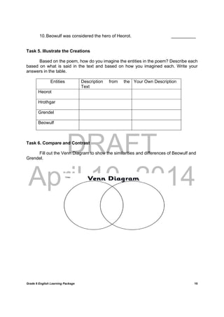 Grade 9 English Module | PDF