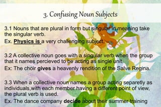 Subject-Verb Agreement | PPT