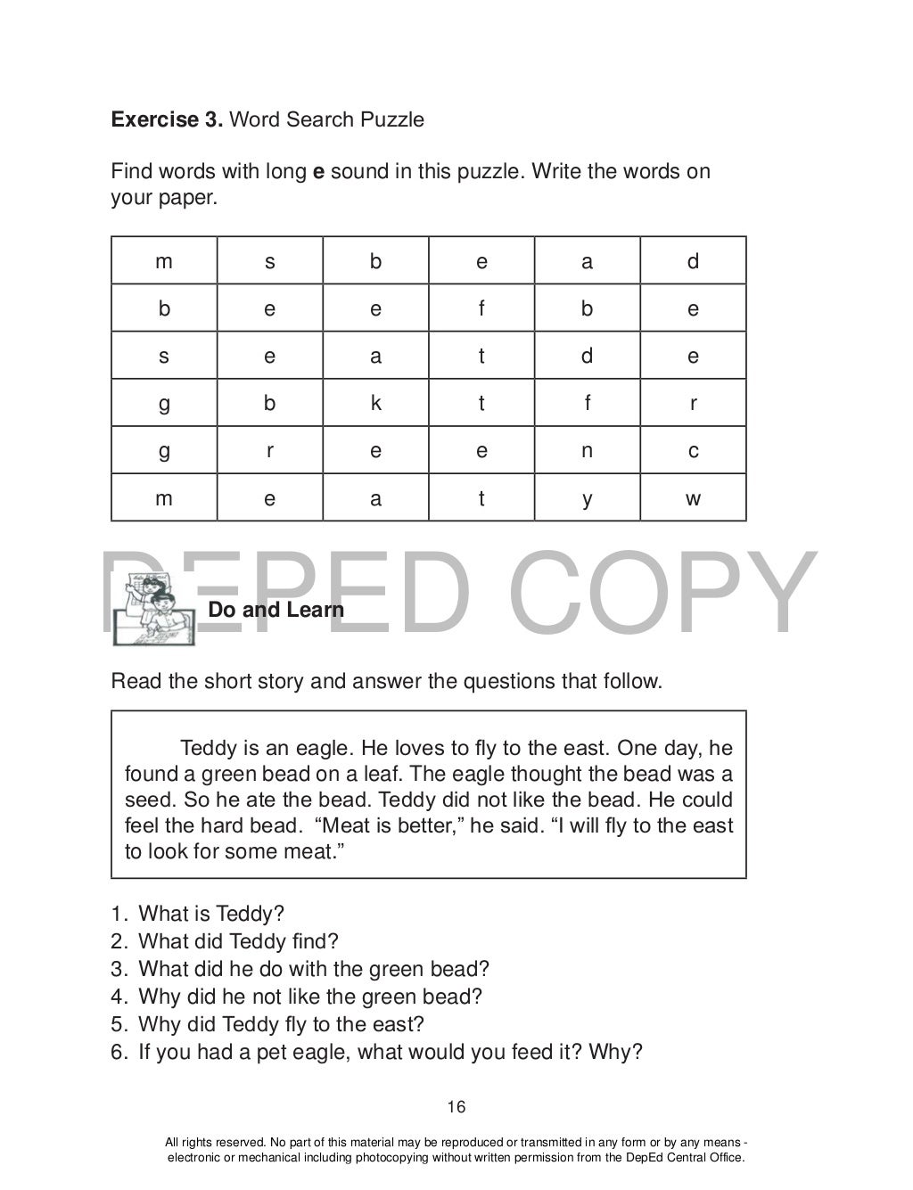 K TO 12 GRADE 4 LEARNER’S MATERIAL IN ENGLISH (Q1-Q4)