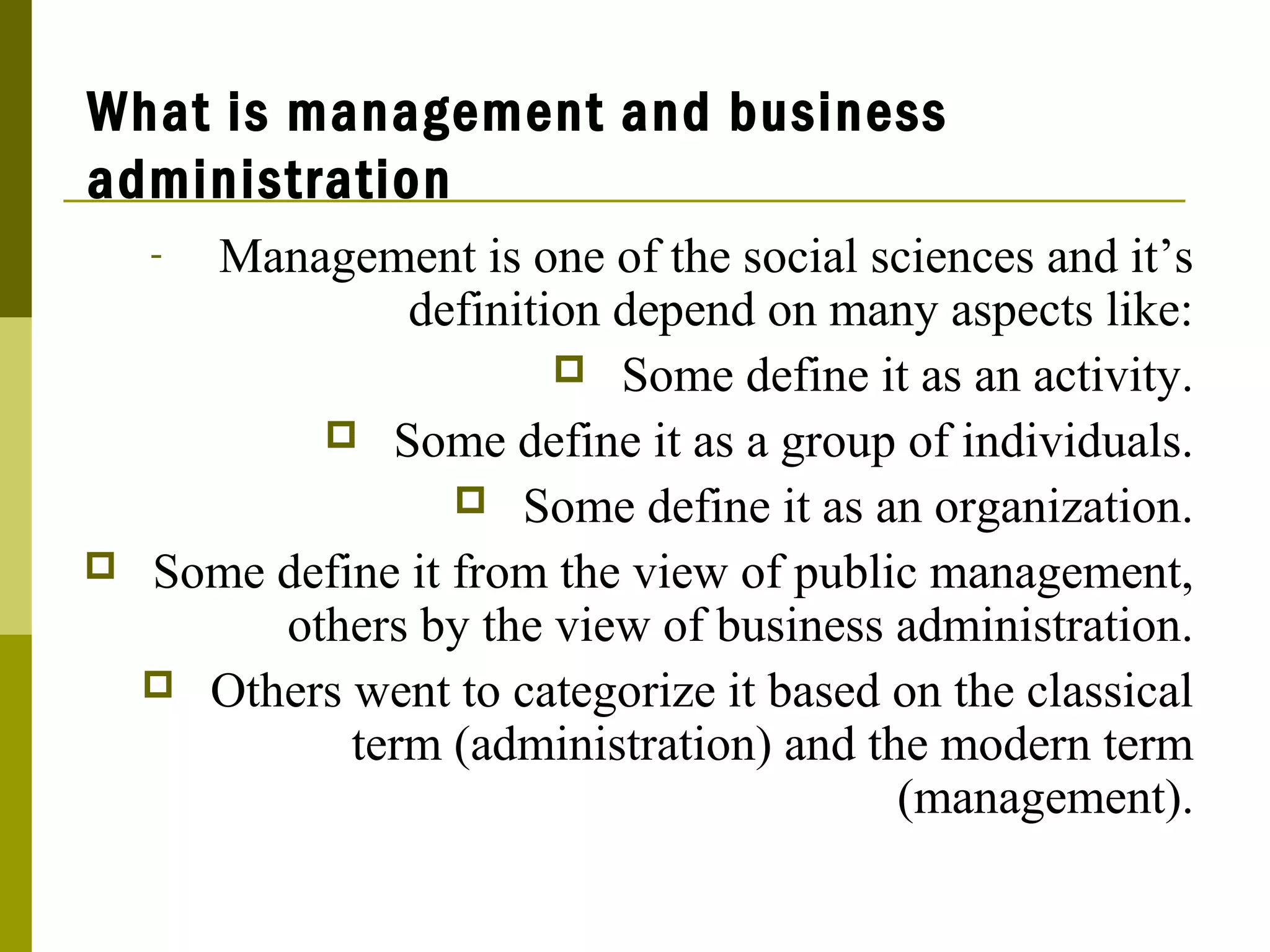 Business Administration | PPT