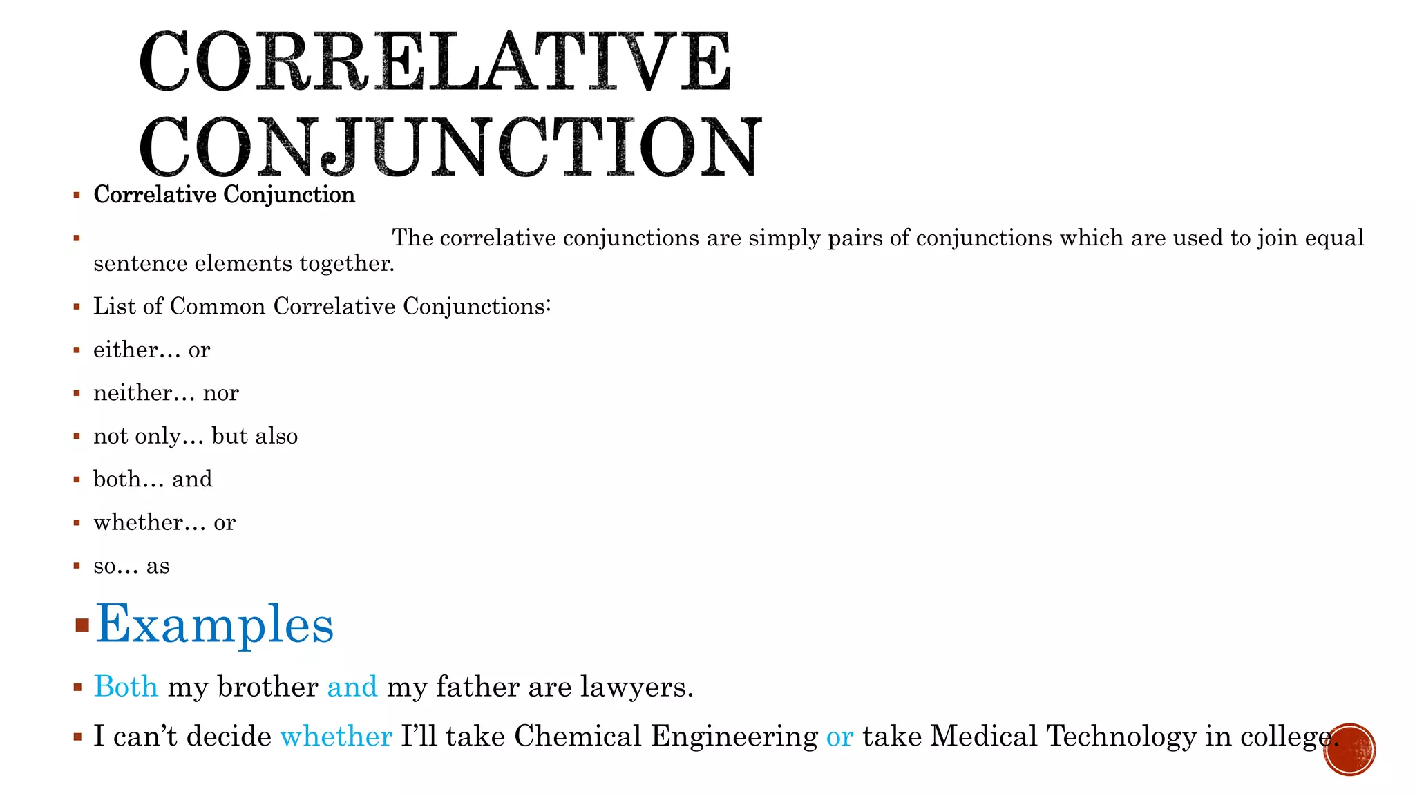 Conjunction & Pronouns | PPTX