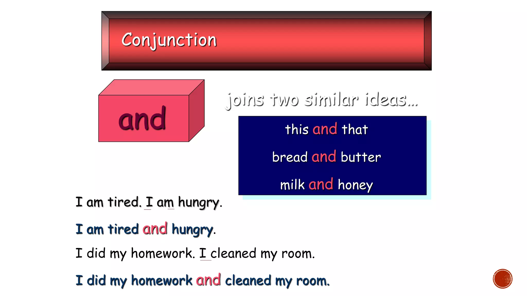 Conjunction & Pronouns | PPTX