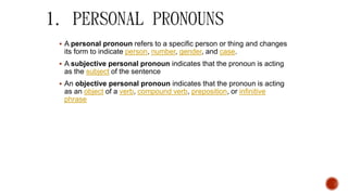 Conjunction & Pronouns | PPTX