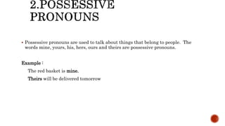 Conjunction & Pronouns | PPTX