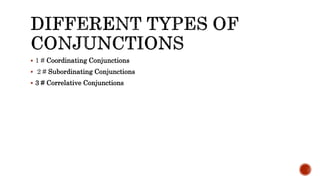 Conjunction & Pronouns | PPTX