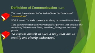 Communication Brief History and Business communication | PPTX