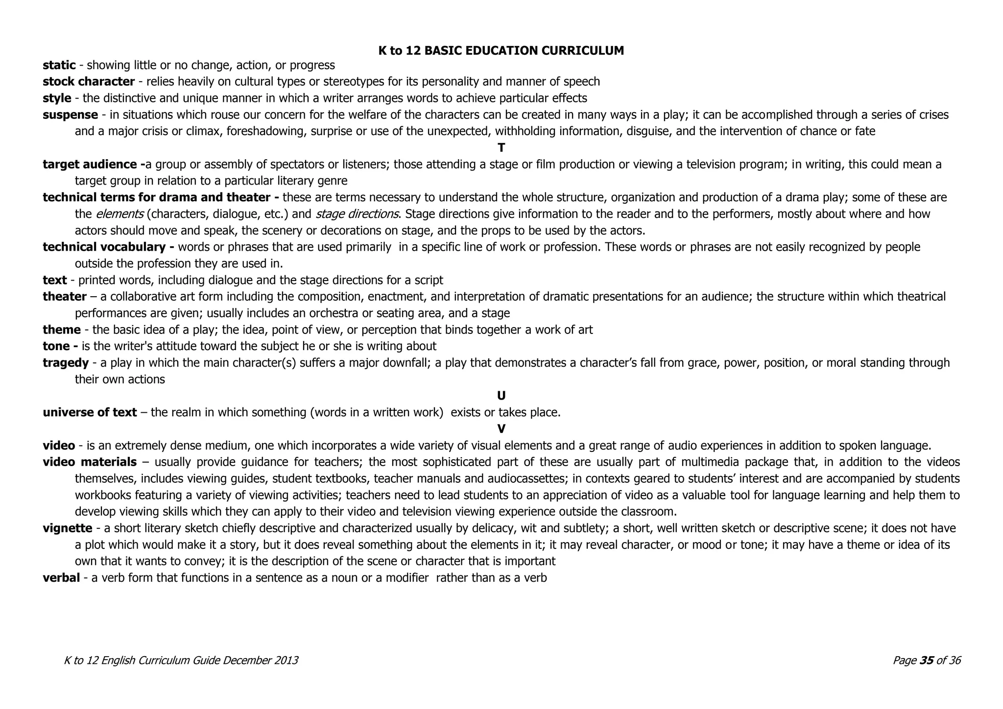 k-12 Curriculum Guide English Grade 10 | PDF