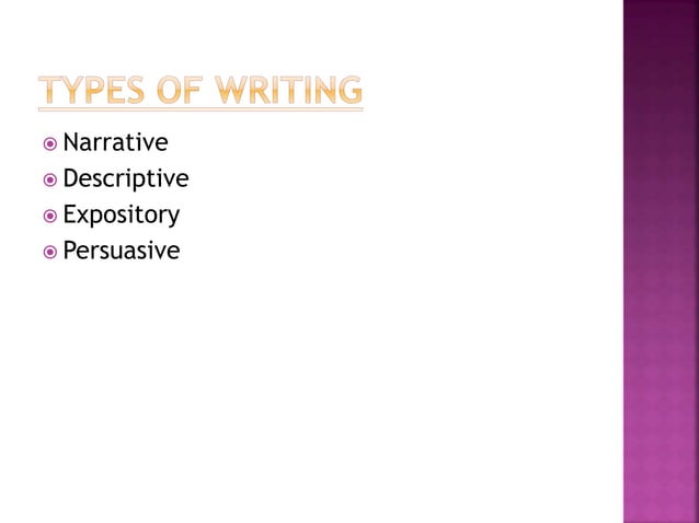 DESCRIPTIVE AND NARRATIVE WRITING | PPTX