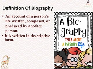 poem and biography | PPT