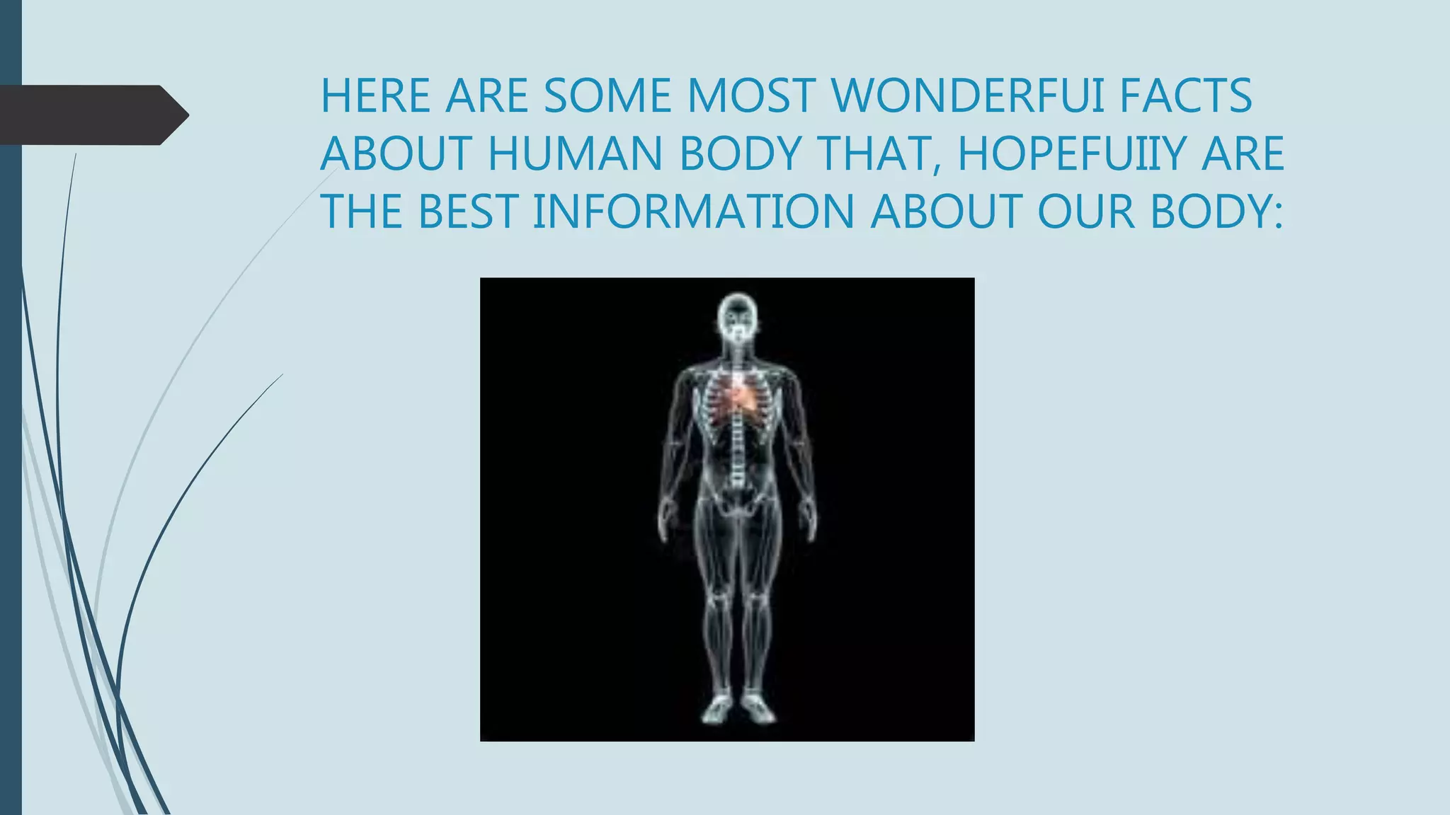 wonderful facts about human body | PPTX