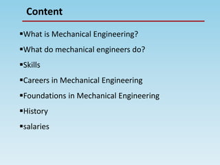 Mechanical Engineering | PPTX