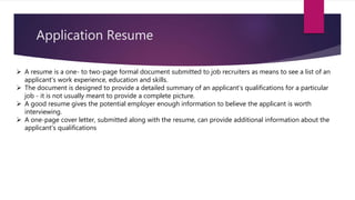 Recruitment and their Documents involved | PPTX