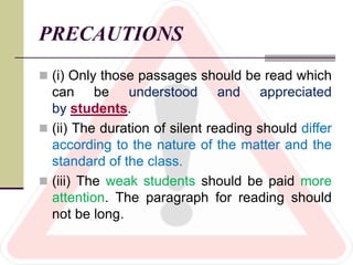 SILENT READING AND READING ALOUD WITH A EXPRESSION | PPTX