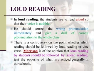 SILENT READING AND READING ALOUD WITH A EXPRESSION | PPTX