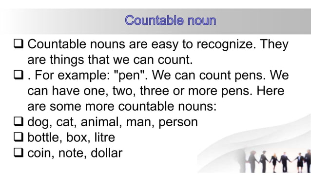 Noun, its Types and Classification | PPTX
