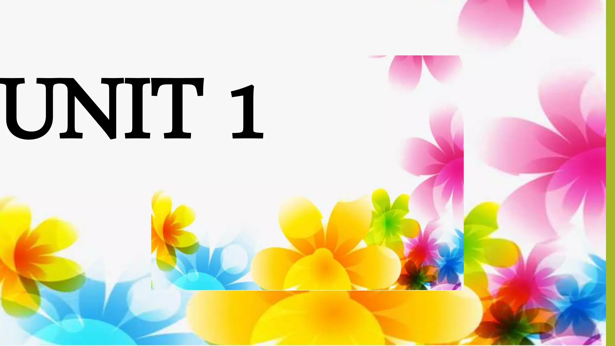 English Unit 1,2,3 | PPTX