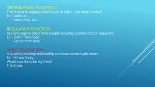 English , concept funcation nature importance of english | PPTX