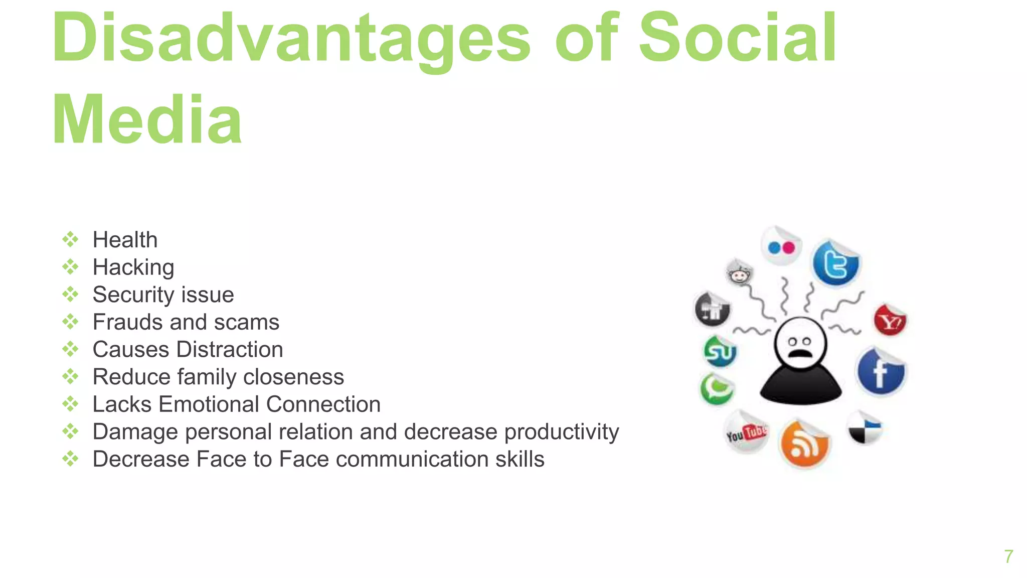 Disadvantages of Social Media | PPTX