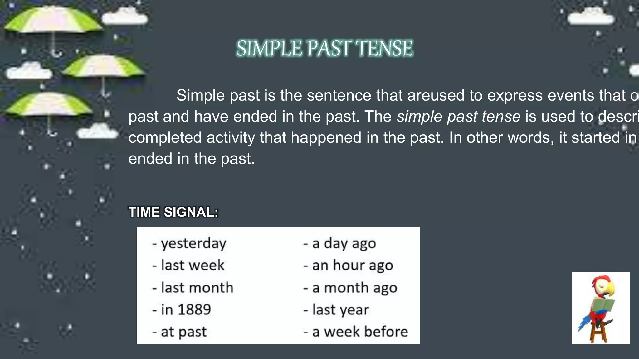 simple past tense and present perfect tense | PPTX