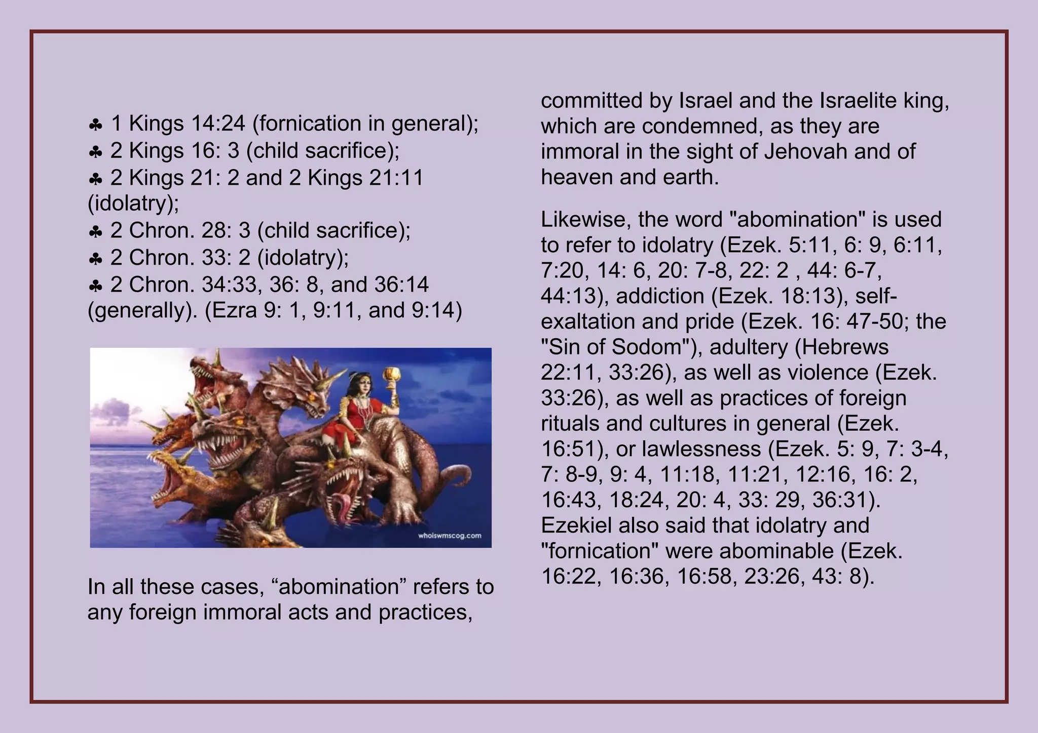WHAT IS “AN ABOMINATION”? | PPT