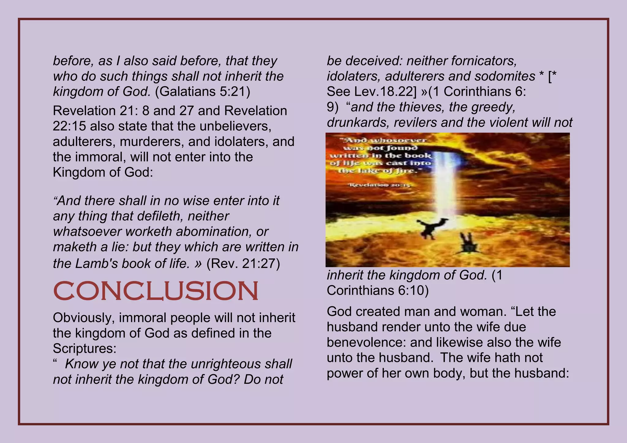 WHAT IS “AN ABOMINATION”? | PPT