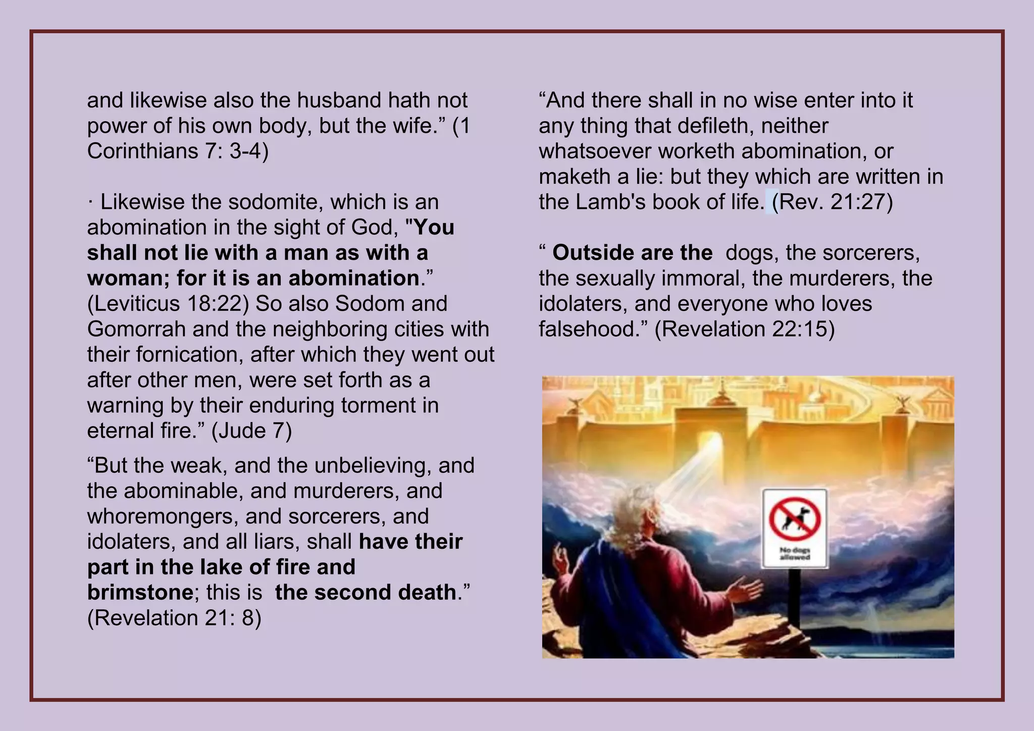 WHAT IS “AN ABOMINATION”? | PPT