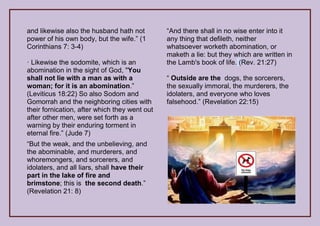 WHAT IS “AN ABOMINATION”? | PPT