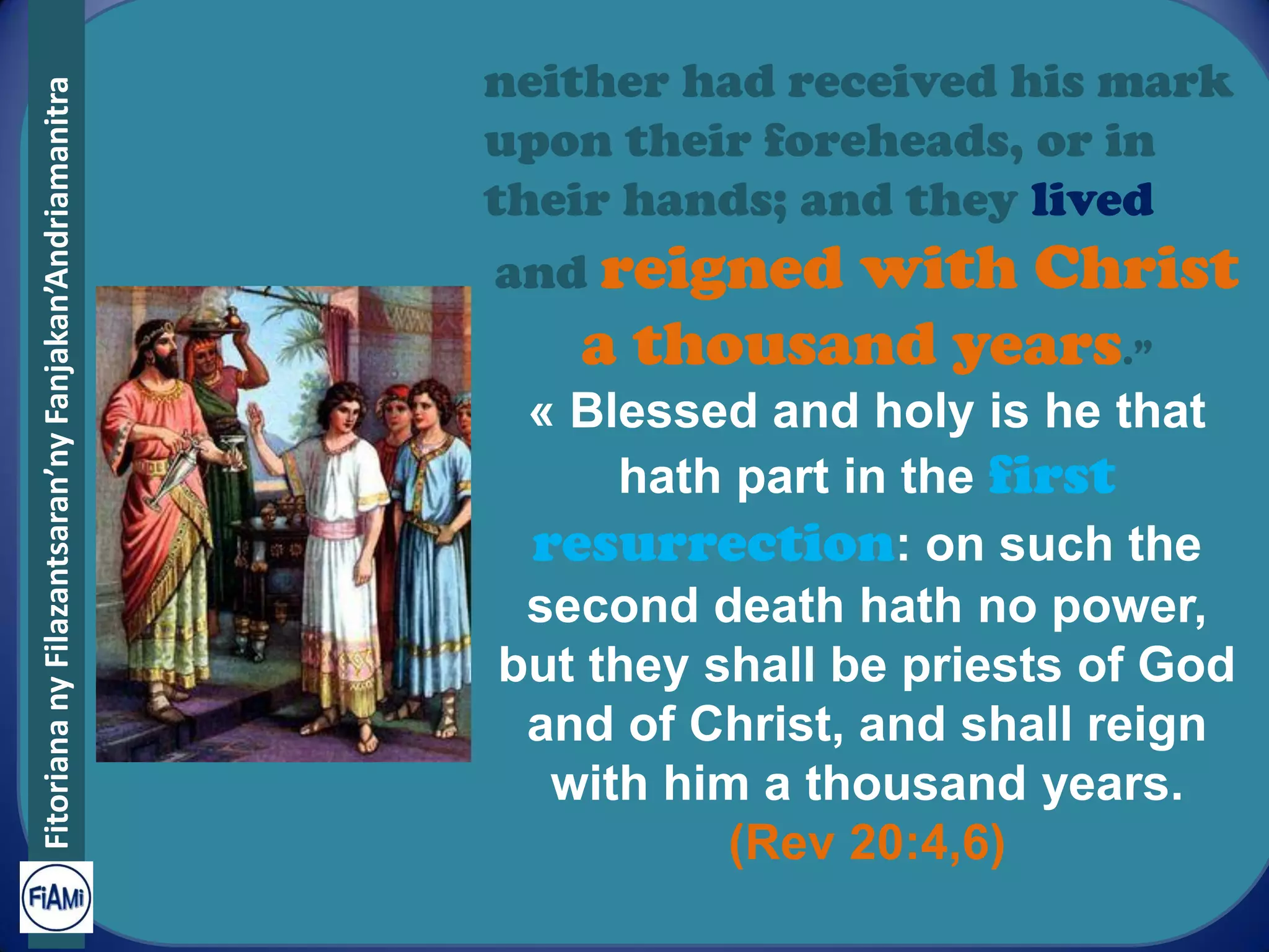 The Millenium: The Kingdom of Jesus Christ on Earth | PDF