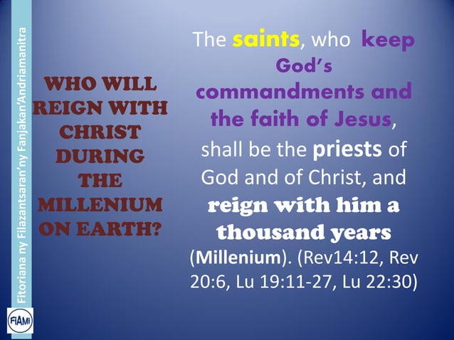 The Millenium: The Kingdom of Jesus Christ on Earth | PDF ...