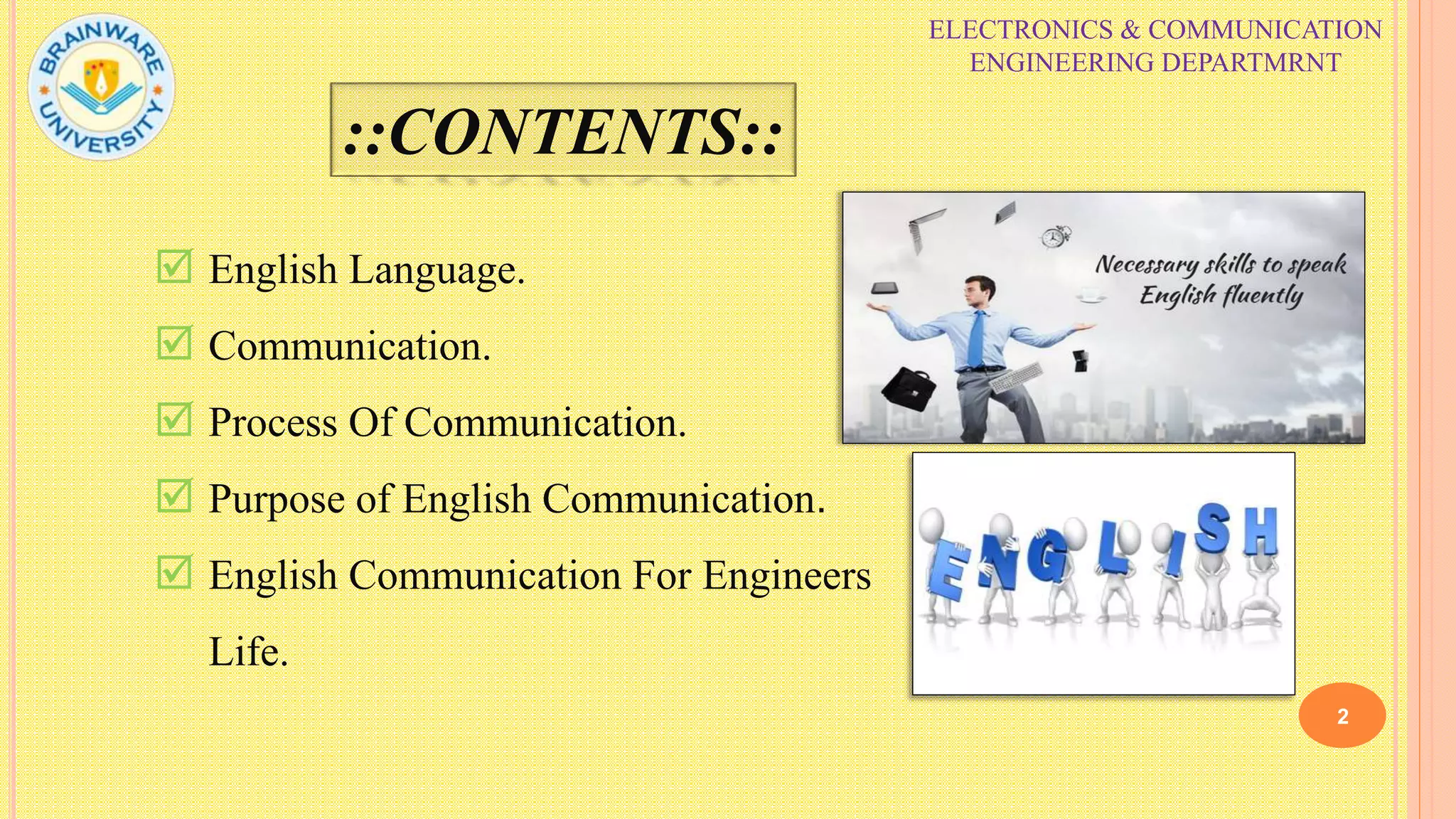 English communication and its purpose | PPTX