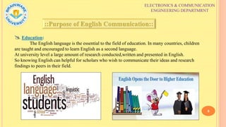 English communication and its purpose | PPTX