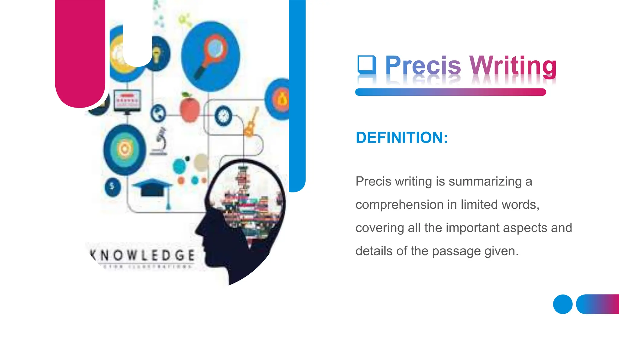 How to write precis writing in English grammar | PPTX
