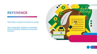 How to write precis writing in English grammar | PPTX