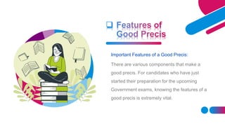 How to write precis writing in English grammar | PPTX