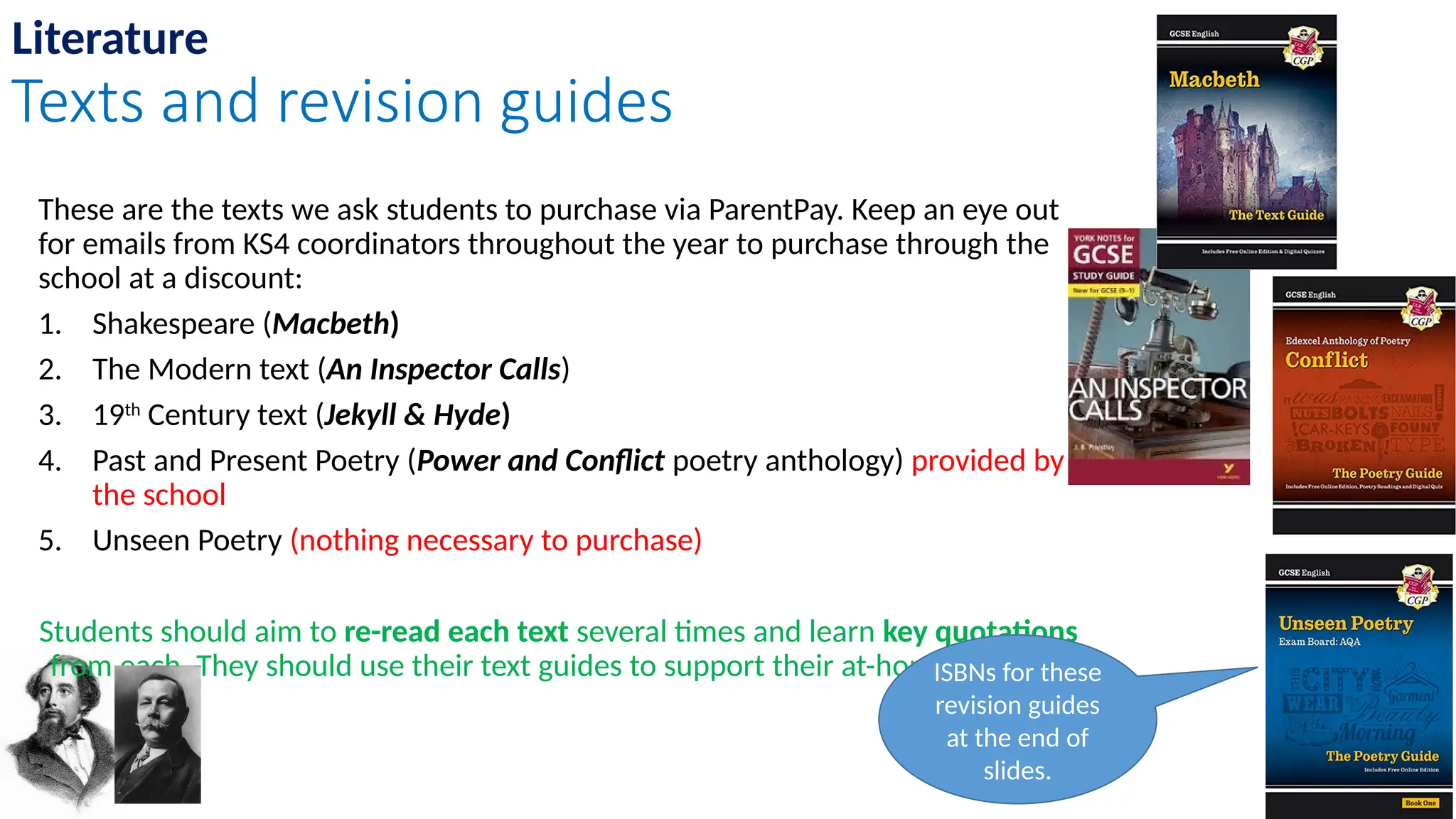 Year 10 English Language and English Literature | PPTX