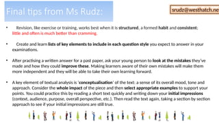 Year 10 English Language and English Literature | PPTX