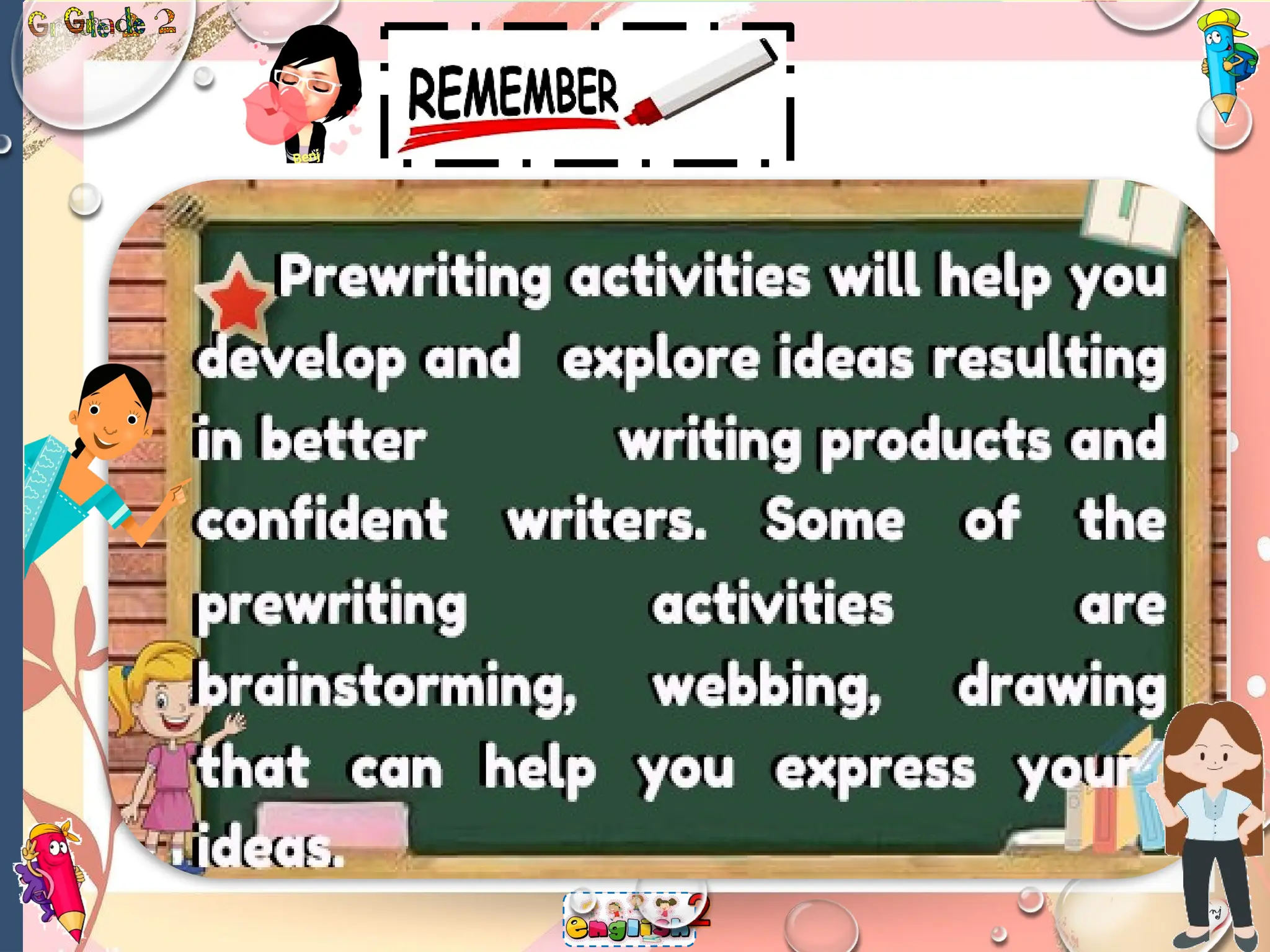Generate ideas through prewriting activities | PPSX