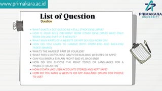 Learning English by project based learning : Foreigner talk about Full Stack Web Developer ...