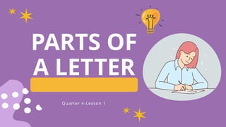 Types and Parts of Letters (Formal and informal) | PPTX