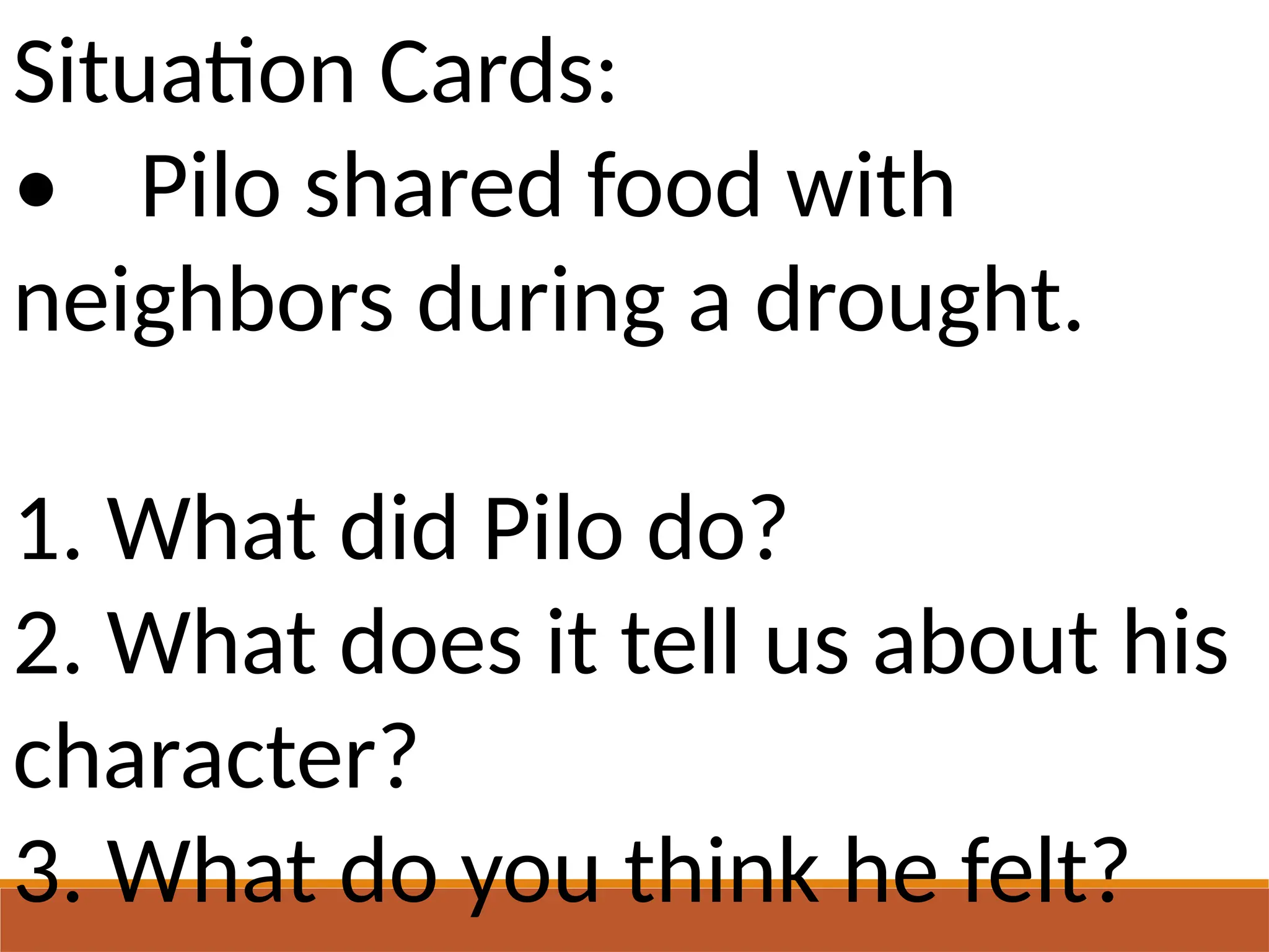 Identifying elements in the story. Arrange the events in the story | PPTX
