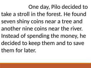 Identifying elements in the story. Arrange the events in the story | PPTX