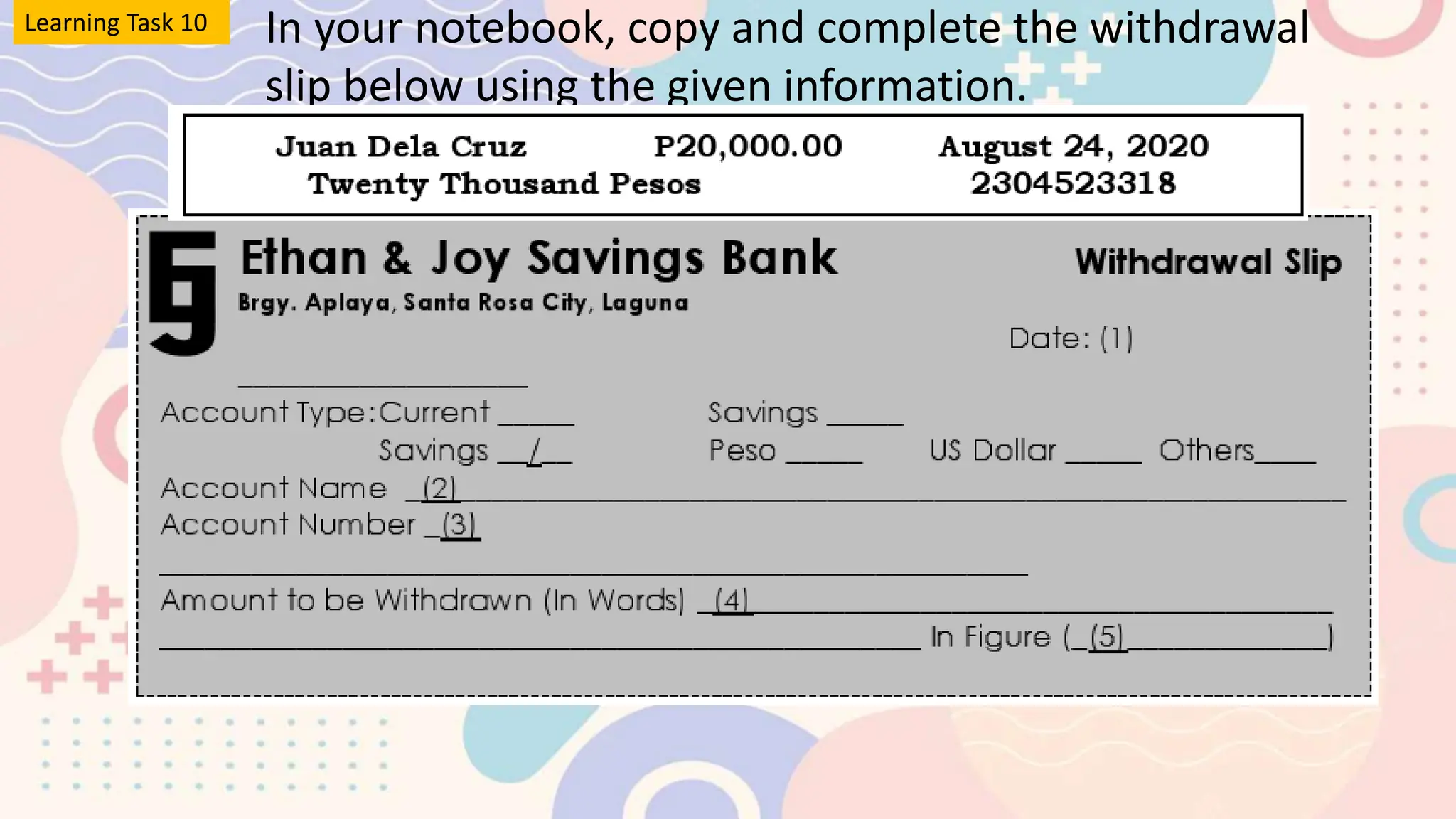 ENGLISH-5-Q1-WEEK-FILLING-OUT-FORMS.pptx | Homework and Study | Education