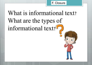 English 5-q2-w3-informational-text-types-by-sir-rei-marasigan-1 | PPTX