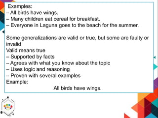 English 5-q2-week-7-make-generalizations-by-sir-rei-marasigan | PPSX