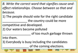 ENGLISH-5-Q4-W1-D4-Use-compound-sentences-to-show-cause-and-effect-by ...