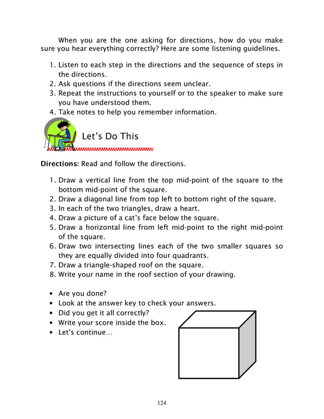 English 6-dlp-10-following-series-of-directions | PDF