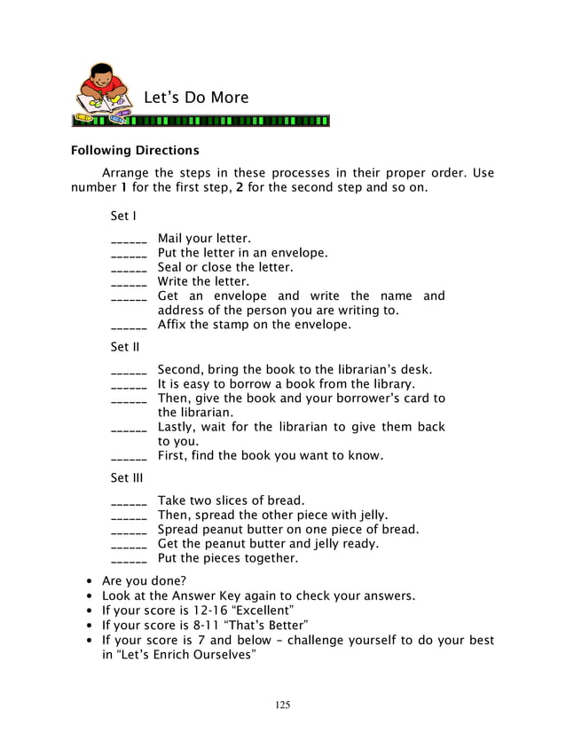 English 6-dlp-10-following-series-of-directions | PDF