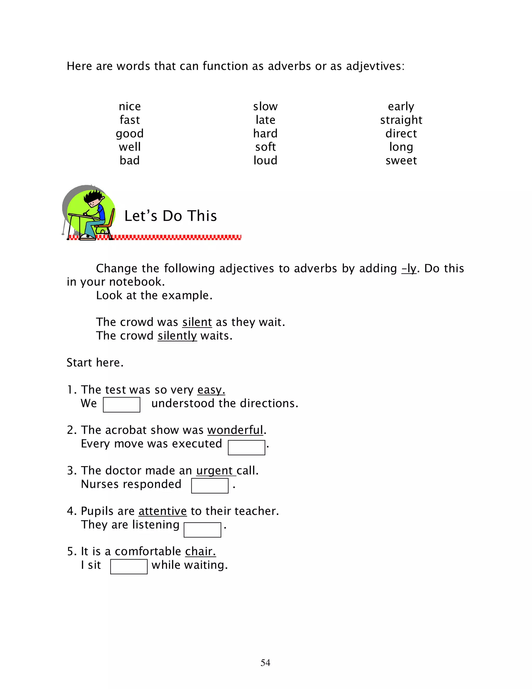 English 6-dlp-54-using-words-as-adjective adverb | PDF